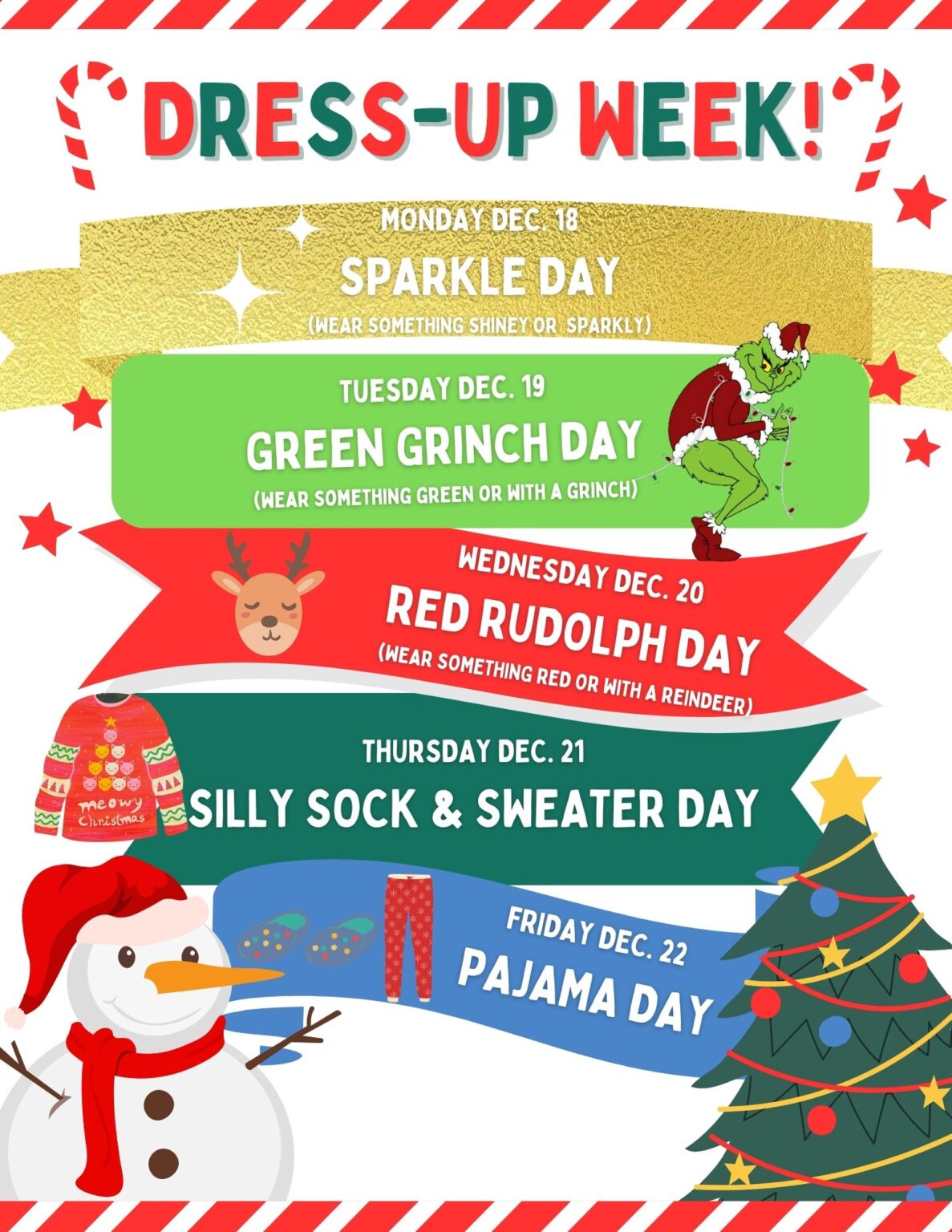 Dress Up Week – December 18 – 22nd | Southwood School